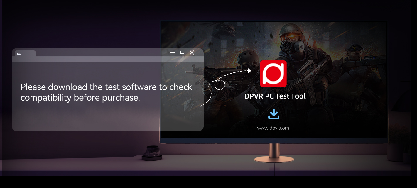 DPVR E4 (Black) PCVR PC Gaming - 120hz Refresh Rate - Inside out Tracking - 116° Field of View ...